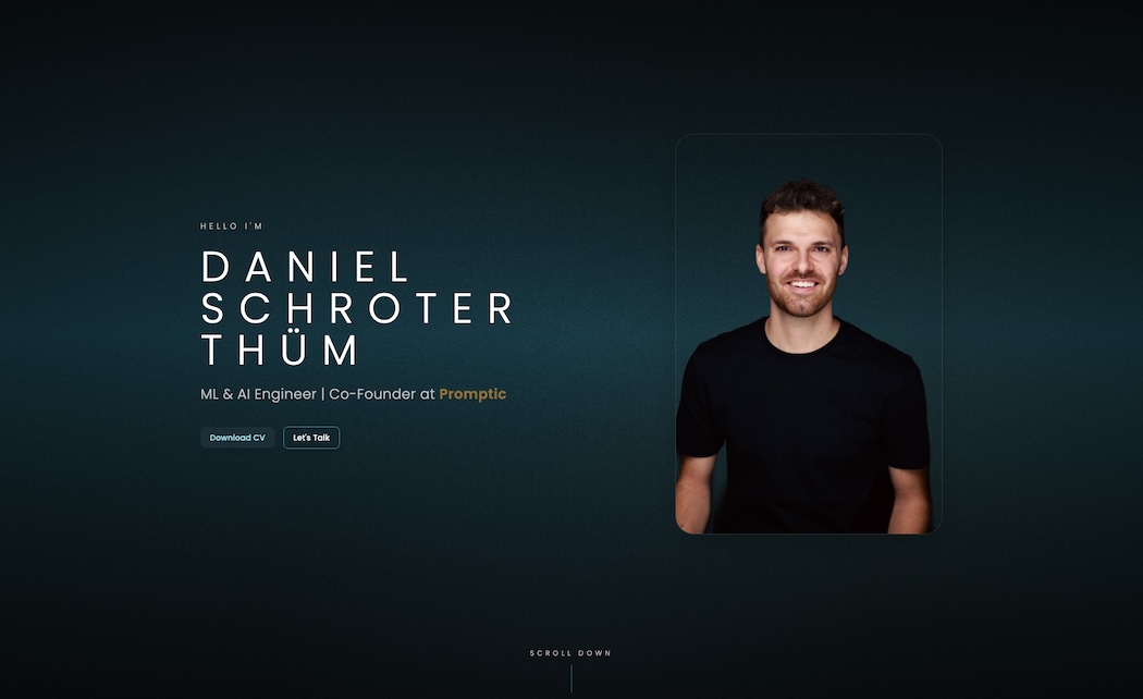 Daniel Schroter | Machine Learning & AI Engineer
